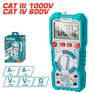 TOTAL Digital Multimeter CAT3 - 1000V | CAT4 - 600V (TMT47503 ...