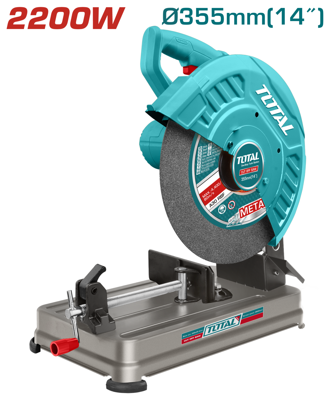 TOTAL Cut Off Saw 2200w - 355mm | 14" (TS223558) - bashitihardware.com